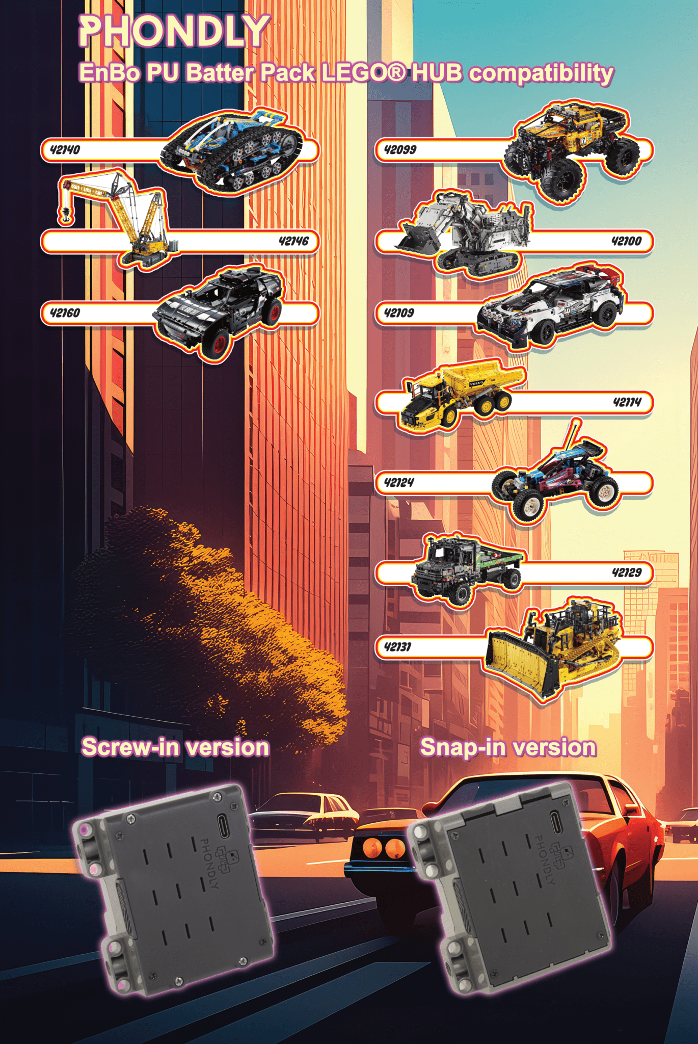 Choosing the Right EnBo PU Battery Pack for Your LEGO Technic Set – Phondly